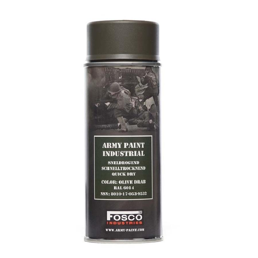 Fosco camo spray-maali 400ml, Olive Drab RAL 6014 - MilGear